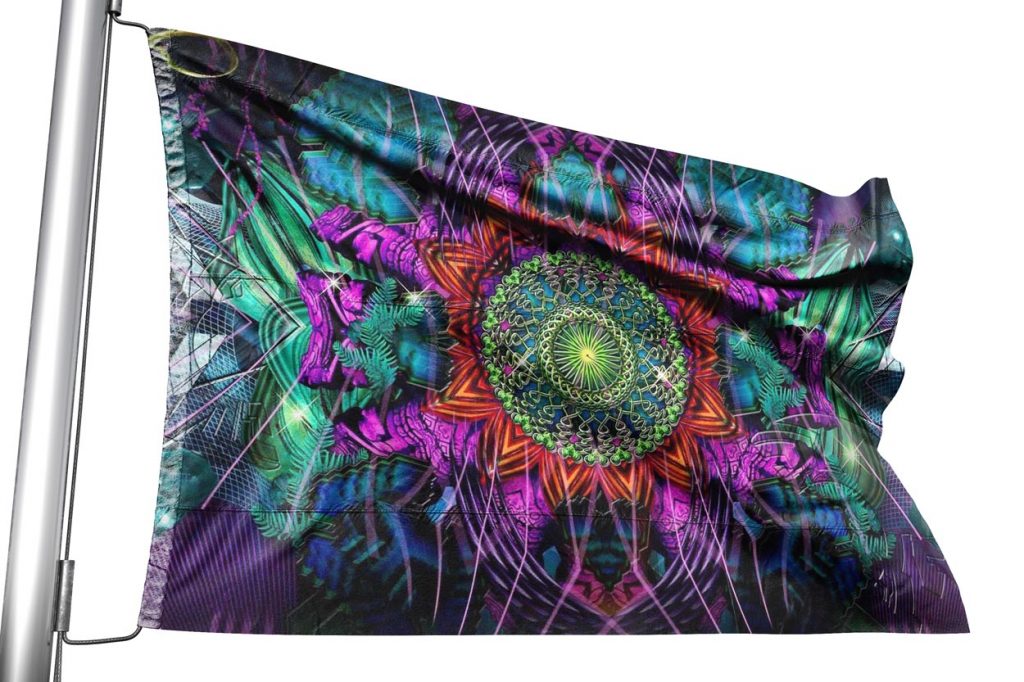 Psychedelic Nature - Festival Flag - WIM Scientific Laboratories